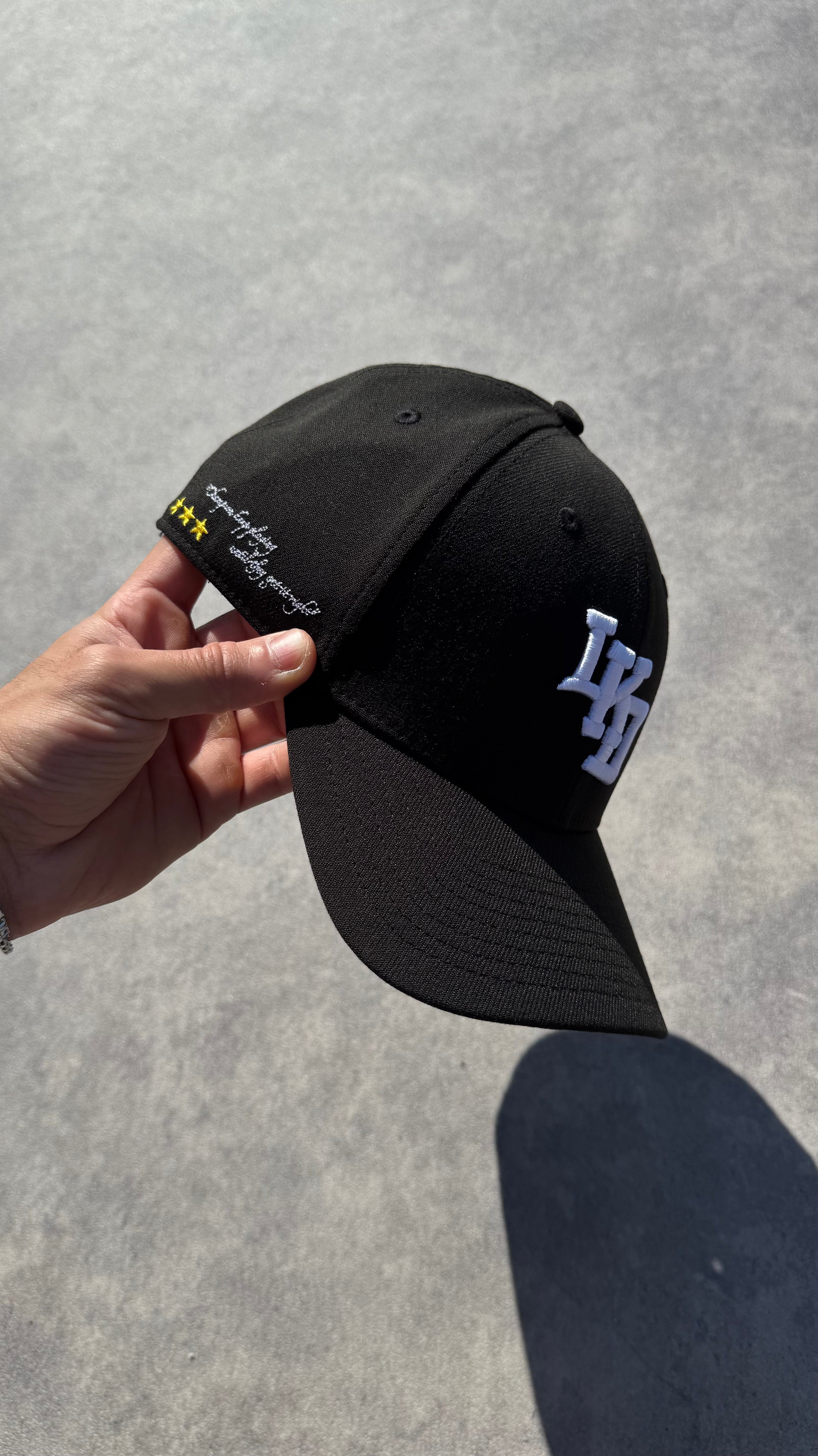 BLACK LOCKD CAP STRAIGHT FIT – lockdshop